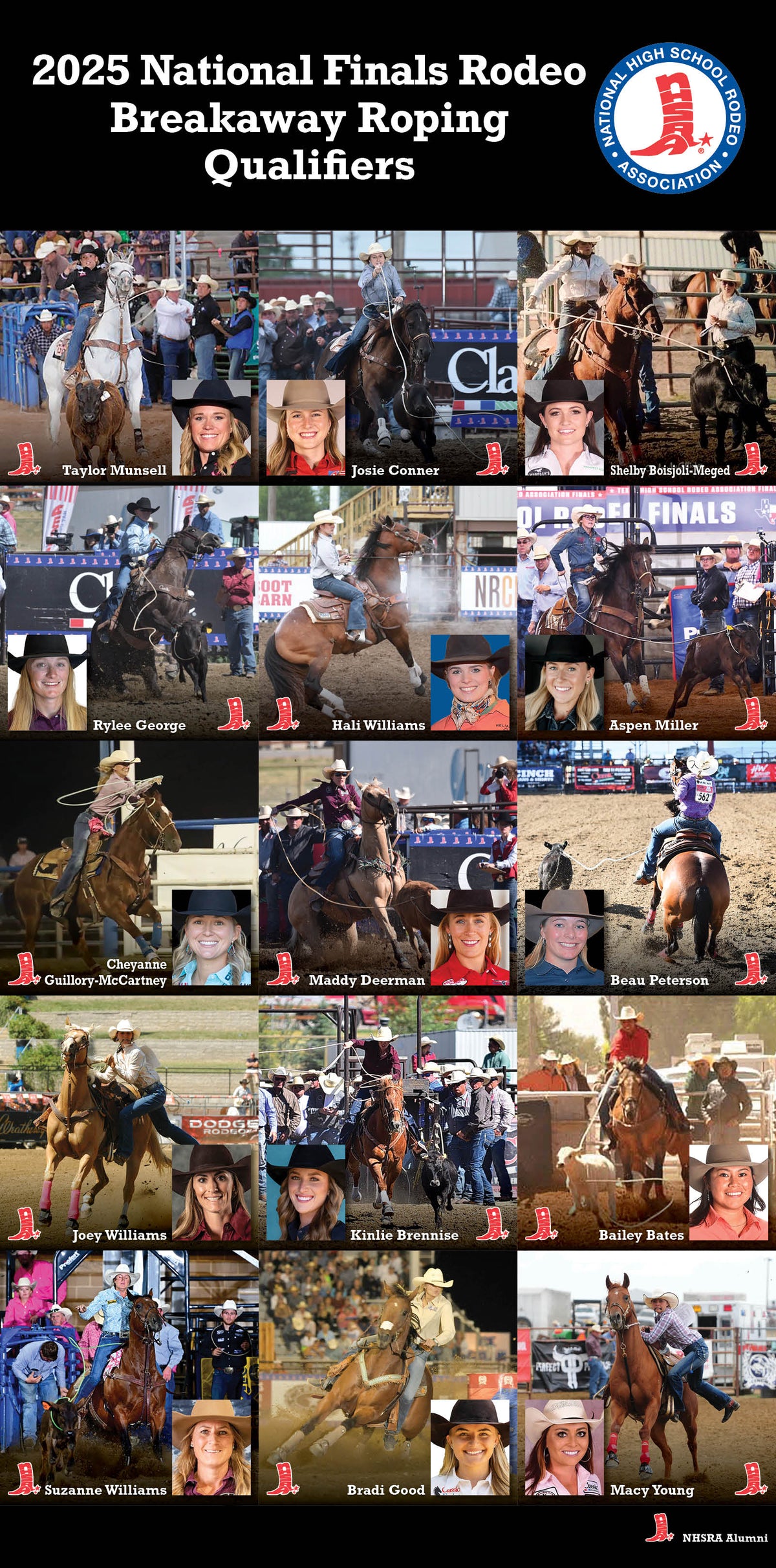 2025 NFR Signed Breakaway Roping Banner — NHSRA Store